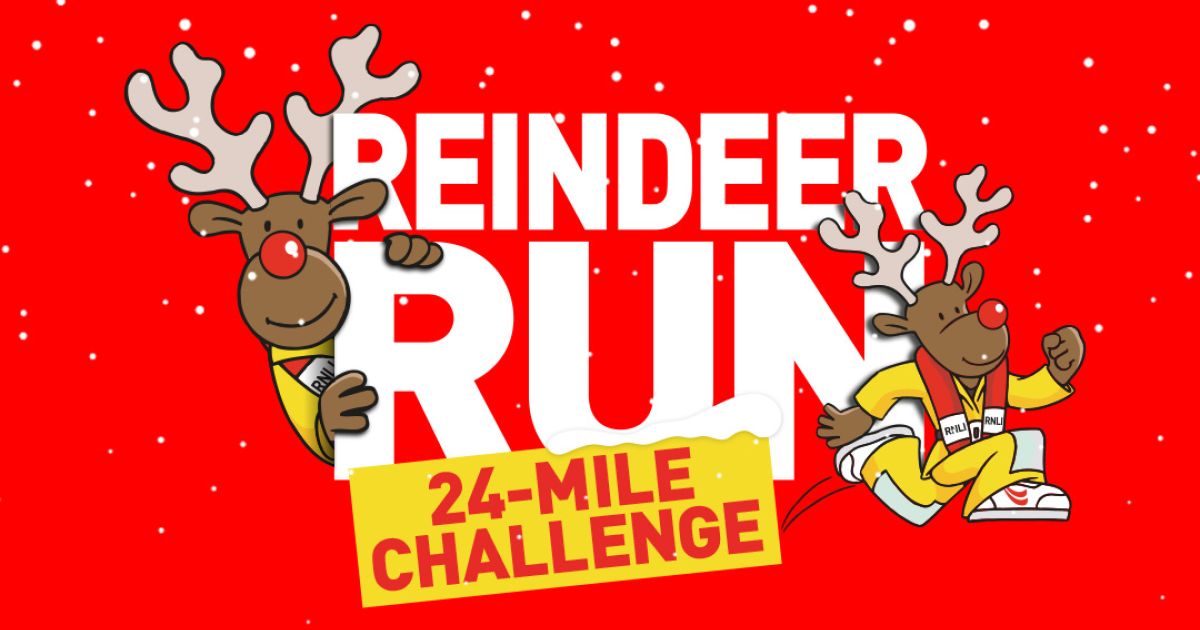 Take On The RNLI’s Reindeer Run Challenge | 24 Miles In December